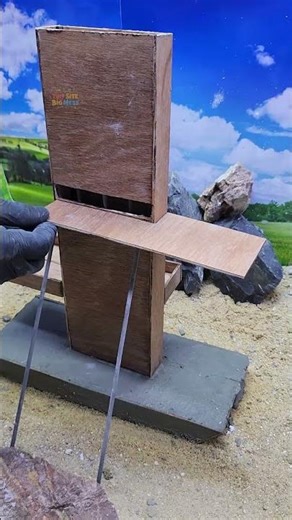 DIY Mini 3 Stories House 🧱🌴With Triangle Shape - Part 1 #vfuho #miniature #diy