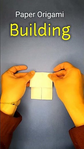 HOW TO MAKE A PAPER ORIGAMI BUILDING | VERY EASY PAPER BUILDING #how #shorts