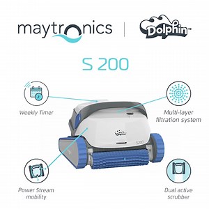 Experience superior pool cleaning with the Dolphin S200 ! This advanced robot is ultra-light weight with quick water release making the Dolphin S200 super-easy to handle. Learn more now - https://www.maytronics.com.au/product/dolphin-s-200 | Maytronics | Facebook