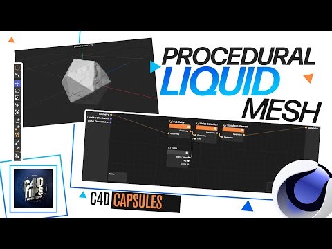 Procedural Fluid Mesh | Organic Animation | Cinema 4D 2023 | C4D Capsules -Nodes | QUICK SETUP's