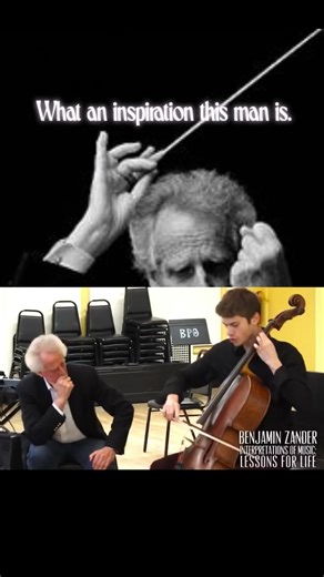 @record.collector on Instagram: "When Benjamin Zander speaks, music transforms. In his Saturday morning Interpretation Classes, young musicians discover that every note — and every silence — has something to say. He teaches that music isn’t just about sound, but truth — about listening, feeling, and communicating from the deepest part of the soul. Because when you truly connect to what the music is asking of you, it stops being performance… and becomes life itself. 💫🎻 #BenjaminZander #Interpre