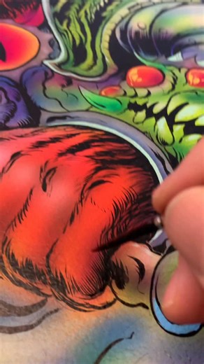 Inking a brutal cat warrior. Jumped in on several new paintings to keep the skills and practice sharp. I'll report back later with some highlights. I'm making a bunch of small medieval cat wizards and warriors that will be available soon. Wishing you all love and rest and resistance. | The Art Of Skinner