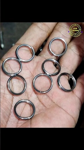 see how he made the ring hook out of hardened steel #diy #steelworkshop #fyp