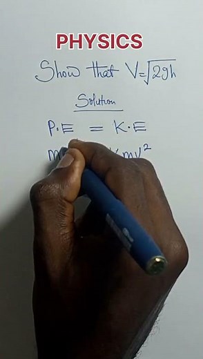 Impact Velocity #physics #potential_energy