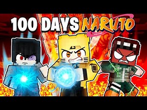 We Survived 100 Days in Trio NARUTO Minecraft (3 Friends)
