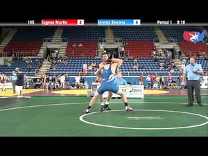Fargo 2012 195 Round 6: Eugene Martin (South Dakota) vs. Jeremy Sweany (California)