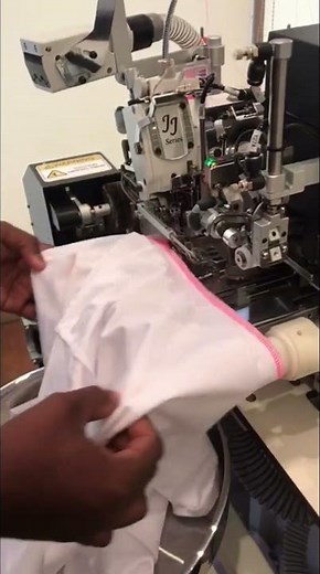 Automatic Neck Rib attaching Overlock Machine #automaticmachine #automaticneckriboverlock #tshirts