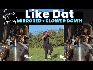 Darkoo - Like Dat Dance Tutorial - SLOWED + MIRRORED