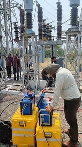 Tan Delta testing of Current transformer at 220KV substation #shorts #electrical