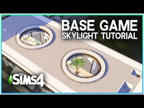 Sims 4 SKYLIGHT TUTORIAL: Base Game Only Roof Window | Kate Emerald
