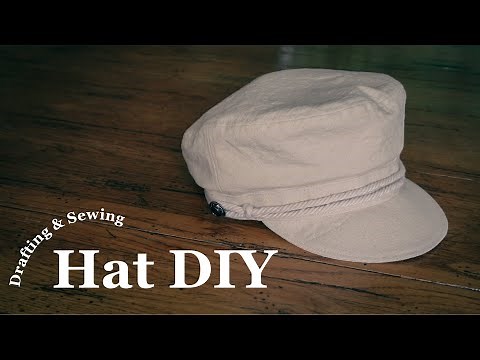 Greek Fisherman’s Hat / Breton Cap / Baker Boy Cap DIY 【Drafting and Sewing from Scratch Tutorial】