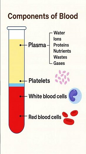components of blood easy notes for nursing students #blood #components #nurse