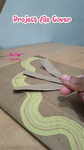 📑 Project File Cover Ideas | Decorate File Cover | Project Decor Ideas | Craft #craft #shorts