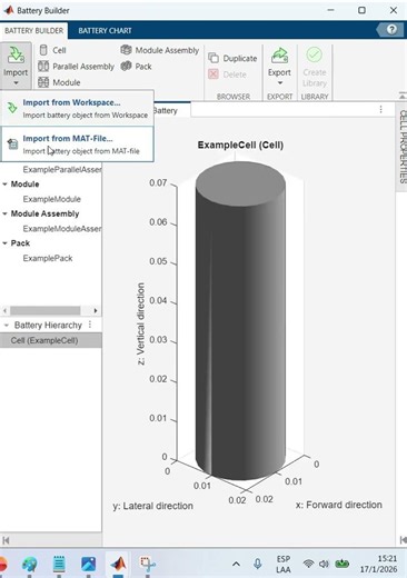 Diseño de Baterías Utilizando App de Matlab #matlab #simulator #simple #educación