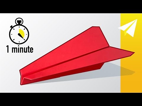 Make a VERY EASY Paper Airplane in 1 Minute (60 seconds) — Sniper