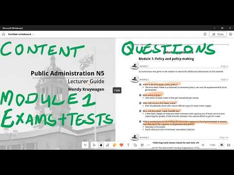 Public Administration N5 Module 1 Policy and Policy Making