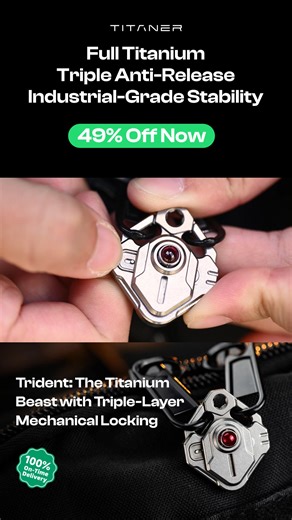 🔱Level 3 security in a device smaller than your palm. 🔒 Triple Mechanical Locking System: Reliable even in extreme environments. 🔑 Keyless, Instant Unlocking: Opens in seconds with a simple press. ✨ Protection Meets Premium Aesthetics: Designed to function as both a secure lock and a refined accessory. 🛠 Full GR5 Titanium Construction: Lighter, stronger, and highly corrosion-resistant. 🧰 Integrated Multifunction Mini Tool: Practical utility built into a compact form. 🖤 Multiple Finish Opti