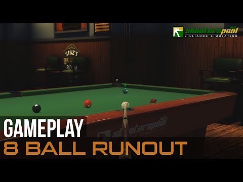 8 Ball Runout gameplay - ShootersPool Billiards Simulation