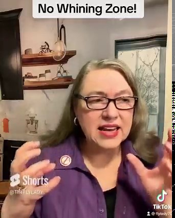 No Whining Zone with FlyLady! https://www.flylady.net/signup/ | The FlyLady