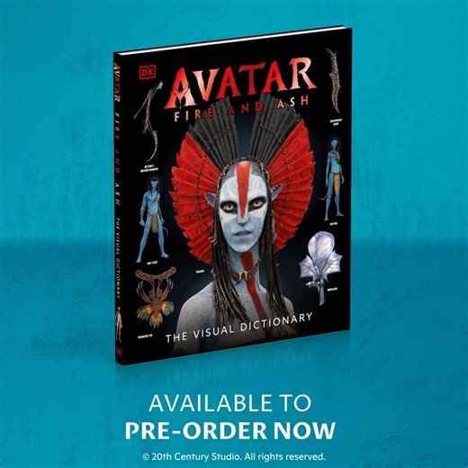 Avatar: Fire and Ash The Visual Dictionary is the ultimate movie companion book, revisiting familiar faces and introducing all-new characters. Journey beyond the film with this incredible new title. Pre-order your copy today! https://www.penguinrandomhouse.com/books/787702/avatar-fire-and-ash-the-visual-dictionary-by-reymundo-perez/ | Avatar