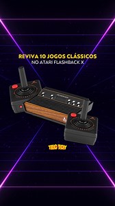 17 reactions · 4 comments | Que tal redescobrir a magia dos jogos nostálgicos do ATARI Flashback X? São mais de 100 games retrô esperando por você! 朗 Agora, deixa aqui nos comentários qual dessa lista é o seu preferido!  #tectoy #atari #videogame #jogos #games #retro #anos80 | TecToy | Facebook