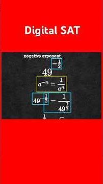 Negative Exponent Trick That Students Miss | Digital SAT