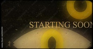 The Eye - Animated Stream screen - Starting Soon - retro background 4k
