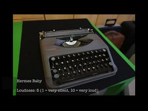 19 different typewriters - sound comparison
