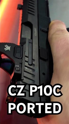 CZ P10C Ported Actually Comes Perfect From Factory #shotshow2026 #shotshow26