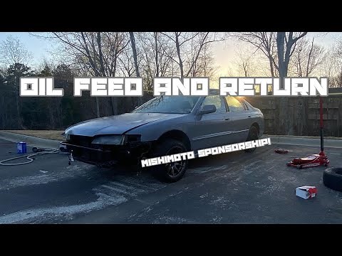 Installing the Turbo Oil Feed and Oil Return lines! How to install oil lines with a Sandwich Plate!