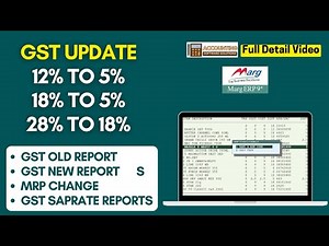 Marg ERP GST Update | Change 12% to 5% ,18% to12% Tax Step by Step Tutorial