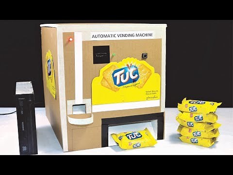 DIY Automatic Biscuit VENDING MACHINE using old CD-ROM (Coin Operated)