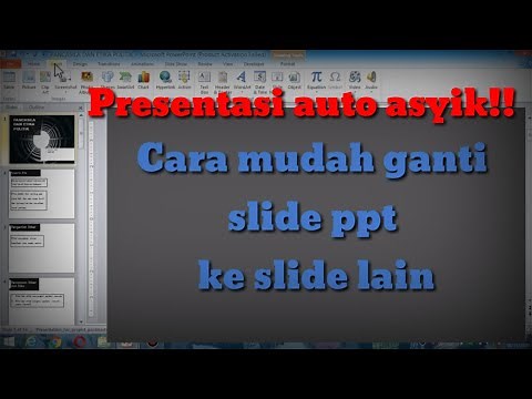 Cara memindahkan slide PPT presentasi ke slide yang lain || Tutorial
