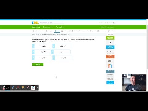 IXL AA.15 8th grade math Checkpoint Slope and linear equations S7V