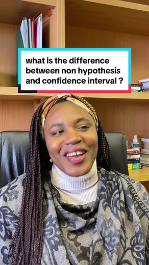 Replying to @Hellmann Hlomuka What is the difference between non hypothesis and confidence interval ? Dr Ekeminiabasi Eyita-Okon provides clarity on where some students find confusion with the difference. #methodology #methods #research #proposal #tips #university #researchpaper #postgradlife #postgradstudent #researchpaper #studentproblems #witsuniversity #academicsottiktok #academicresearch #literaturereview #methodology #research #tips #university #researchpaper #postgradlife #studentproblems
