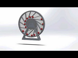 Solidworks Free Energy Wheel (Gravity)