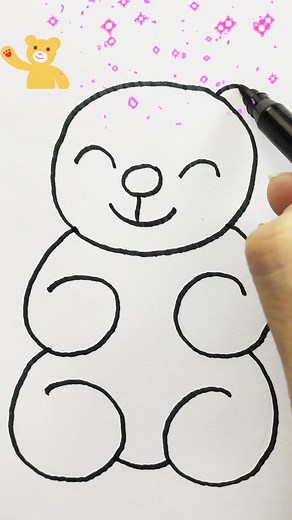 How to Draw a Teddy Bear Using Number 6 | Fun Drawing Tutorial