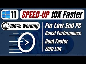 10 Ways to Make Windows 11 Faster (10x Faster) | Zero LAG - Speedup NOW