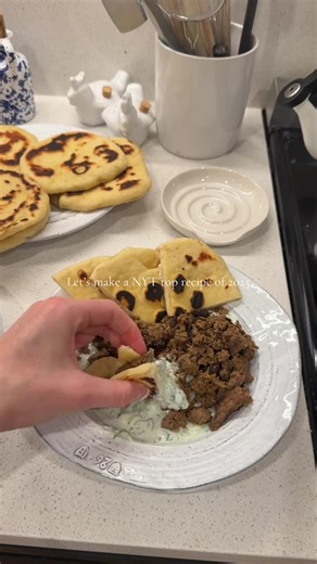 Quick Skillet Dinner: Smashed Beef Kebab with Cucumber Yogurt