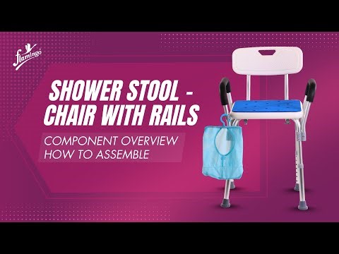 Shower Stool - Chair with Rails | Flamingo | How to use
