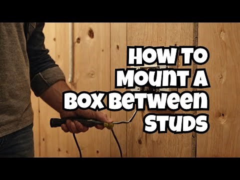How To Mount Electrical Box Between Studs