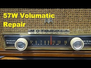 Vintage Motorola 57W antique wood AM tube radio repair using Caig DeoxIT products
