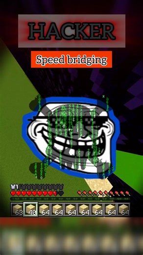 MINECRAFT - Hacker speed bridging