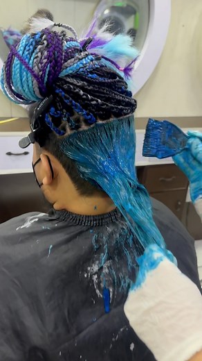 1.6K views · 287 reactions | Box hair braids with underlayer green coloring #if #you #want #please #visit #our #thebest #location #khichapokhari #mahalaxmi #complex 2 #floor #ktm #thebestparlourfan殺 #thebestparlournewroadktmnepal #fypシ゚viral☆♡曆myvideo珞foryou✨♥️ | The Best Beauty & Handsome Parlour Khichapokhari | Facebook