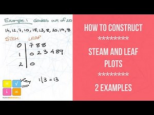 How to Construct a Stem and Leaf Plot (Stem and Leaf Diagram) - One Variable Statistics Explained