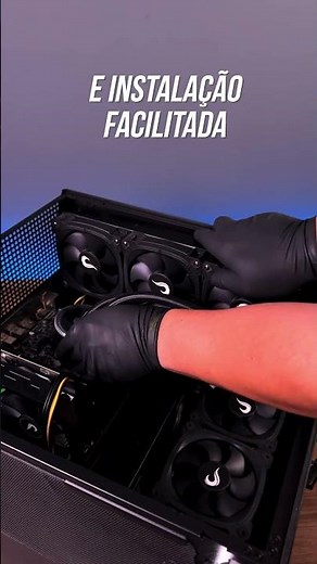 WATER COOLER RISE MODE AURA ICE BLACK 360MM ARGB