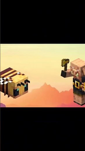 Minecraft bee vs all mobs #minecraft