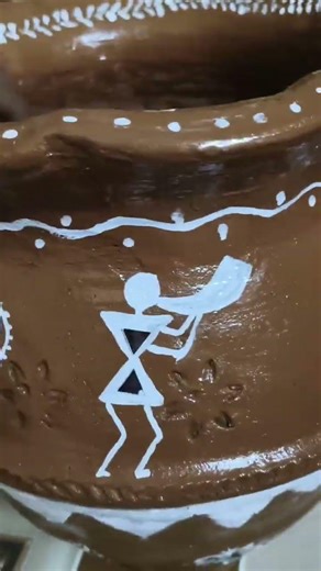 varli painting 🎨🖌️ Math #varlipainting #painting #marathisong #artist #art