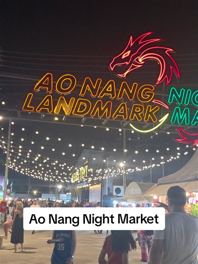 Ao Nang Night Market is busy and full on, but it’s worth seeing if you’re staying in the area. There’s a lot going on and plenty of choice! Make sure you go with cash and an empty stomach 😅 📍 Save this for your Thailand itenary #AoNangNightMarket #KrabiThailand #ThailandTravel #KrabiTravelGuide #ThailandTrip
