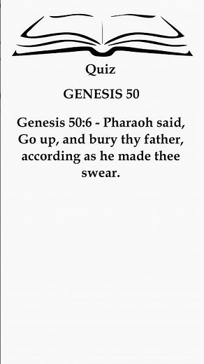 Pharaoh's Command: Honor Your Oath! 🙏 Genesis 50:6 Explained 📜